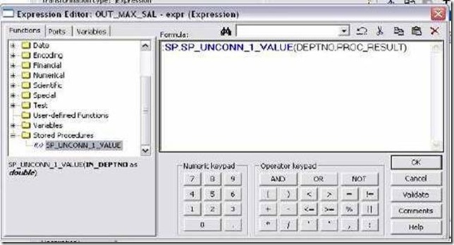 Complete reference to Informatica: STORED PROCEDURE T/F
